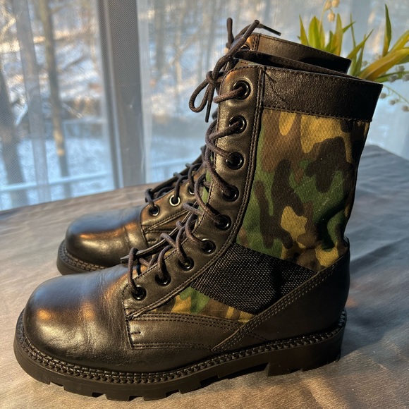 Zodiac | Shoes | Zodiac Military Design Boots Leather Mixed With Man ...